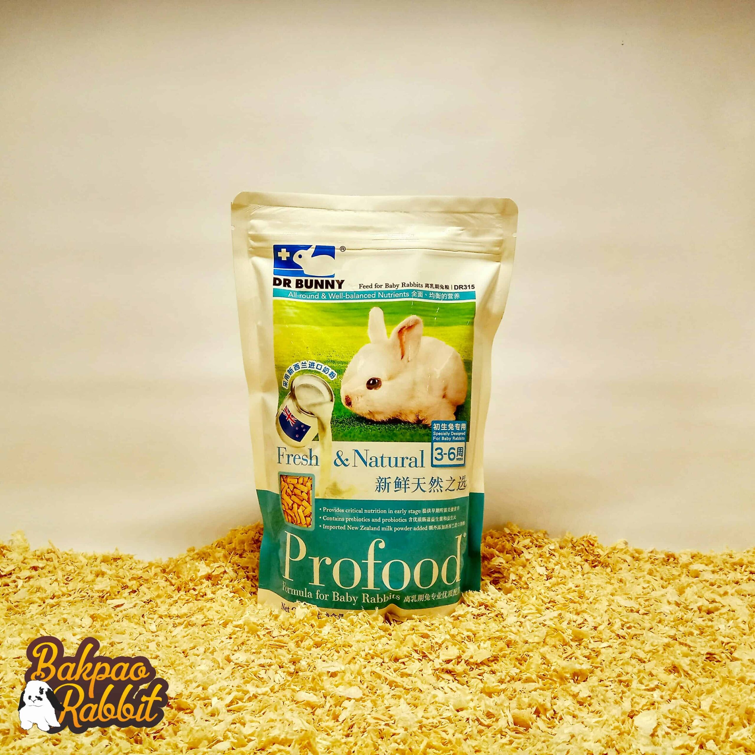 Dr Bunny DR315 Profood Formula for Baby Rabbits 500g - Bakpao Rabbit
